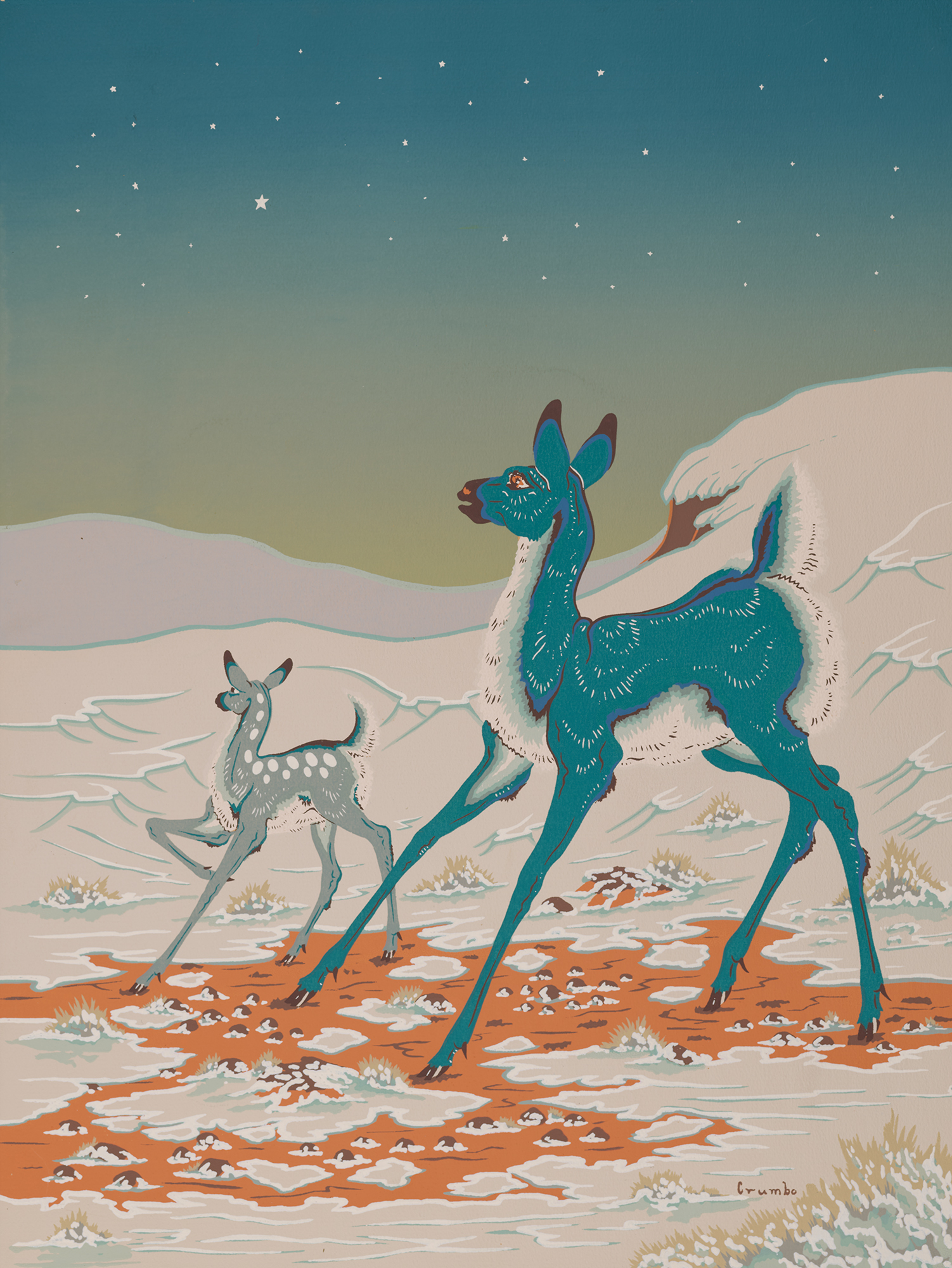 Blue Deer - Wichita Art Museum