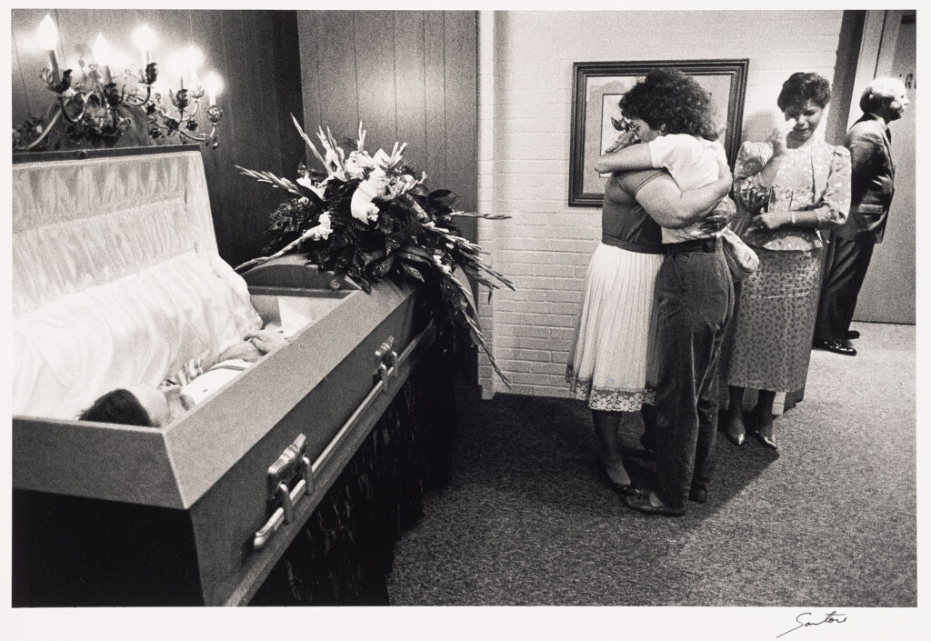 Bobby's Funeral - Parlor Interior with Open Casket - Wichita Art Museum