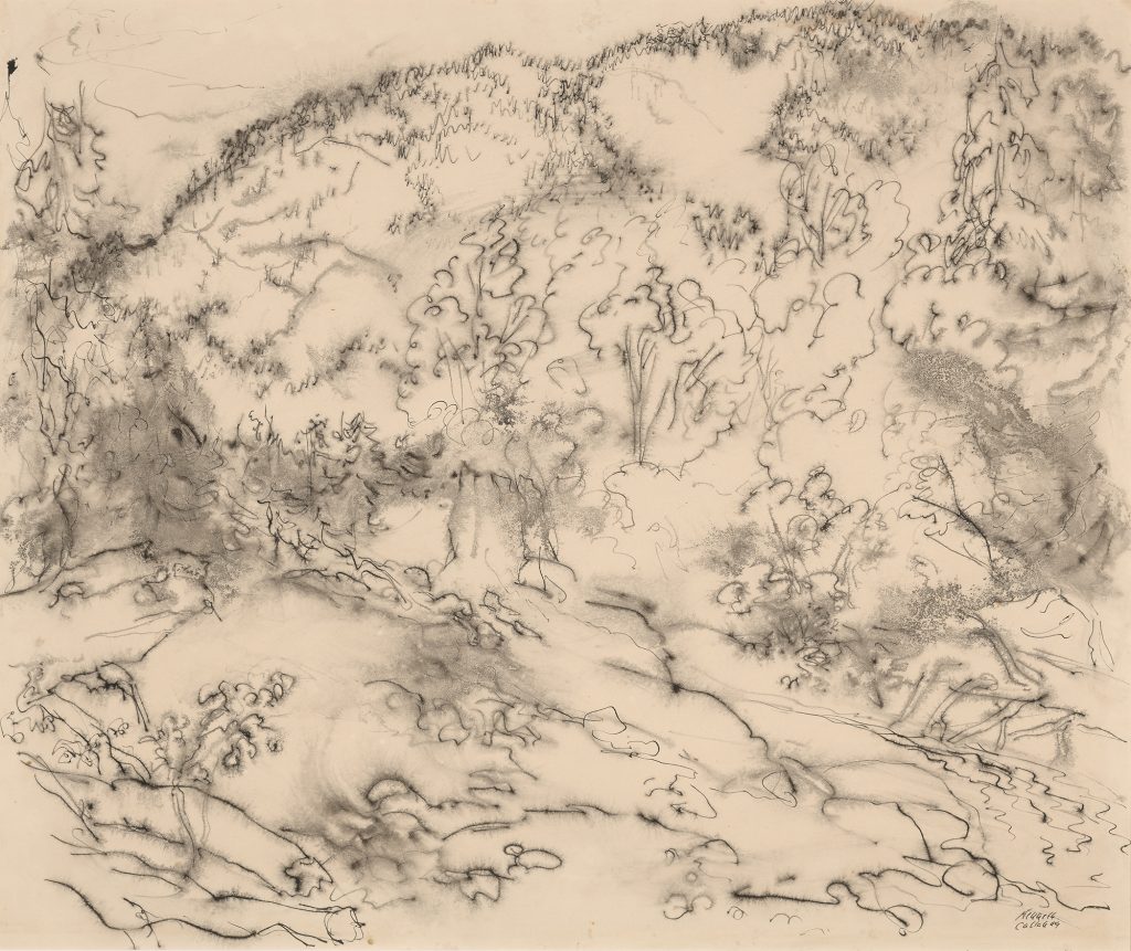 Series II, Cascade Mountain Landscape No. 2 - Wichita Art Museum