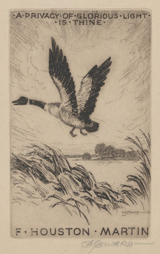 F. Houston Martin Bookplate - Wichita Art Museum