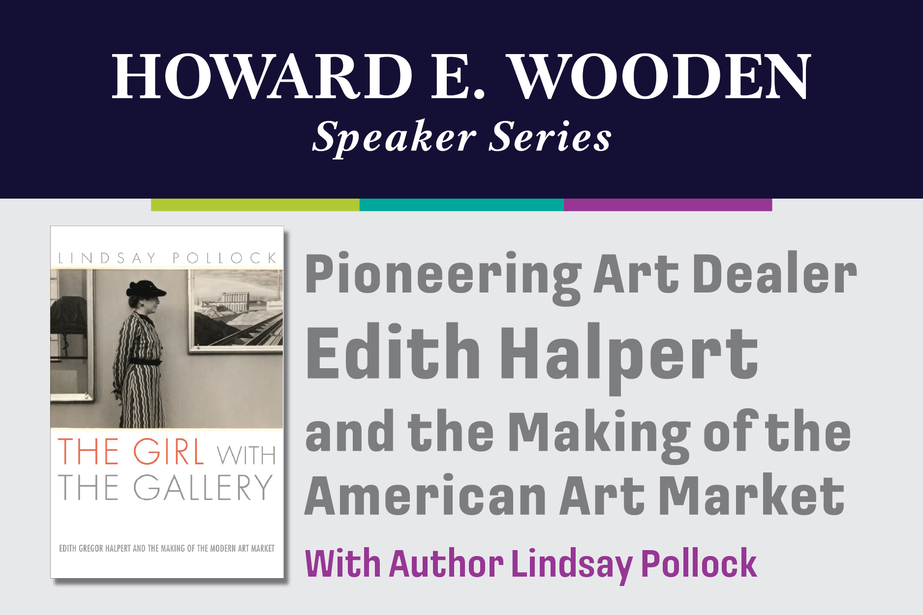 Howard E. Wooden Speaker Series with author Lindsay Pollock - Wichita ...